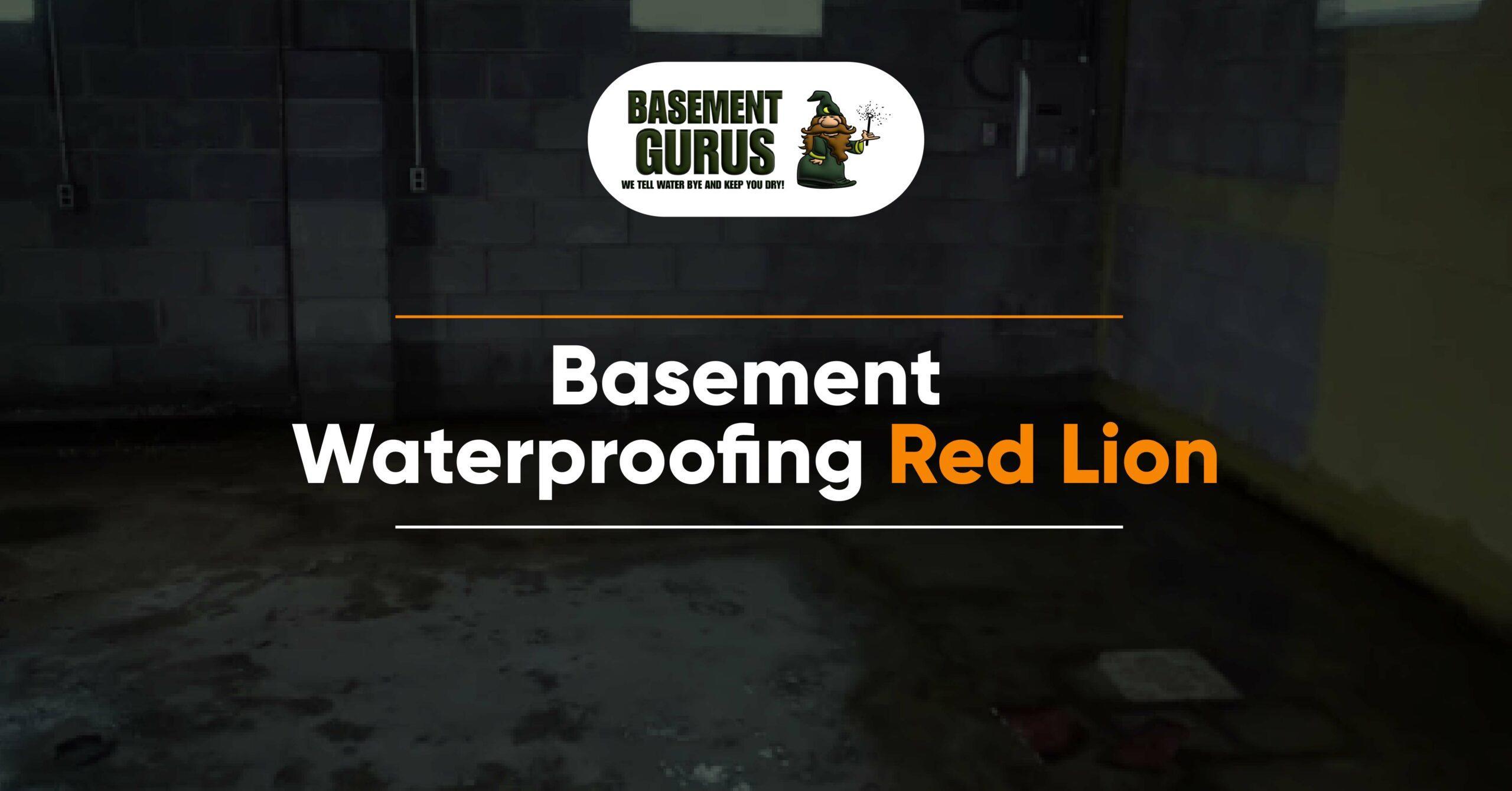 Red Lion PA Basement waterproofing