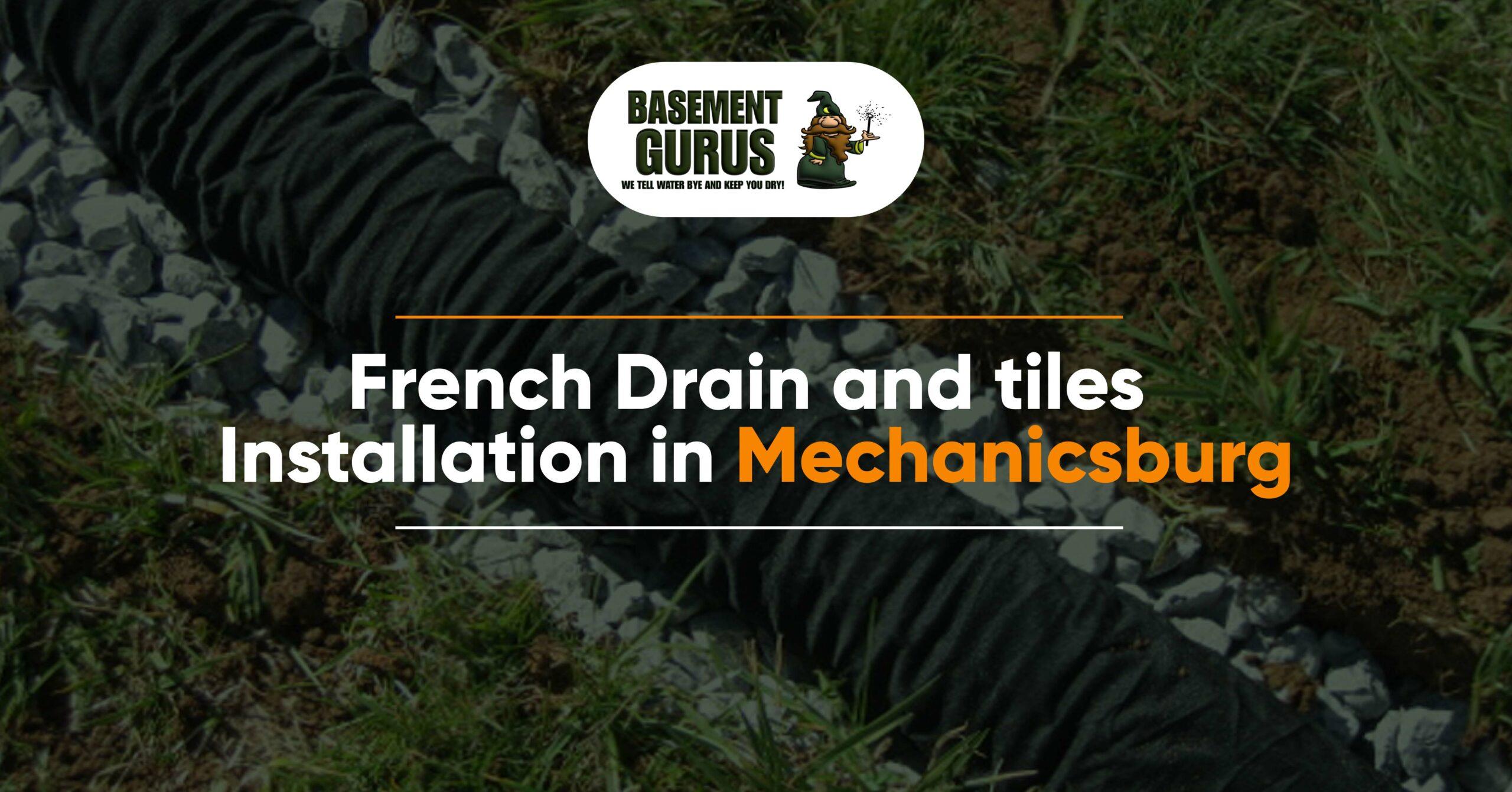Mechanicsburg PA French Drain Installation